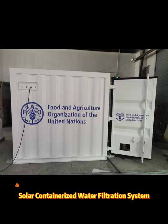 Solar Drinking Water Station - RO Desalination System