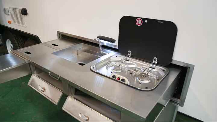 Off Road Camper Trailer Slide Out Kitchen with BBQ and Sink - Perfect ...