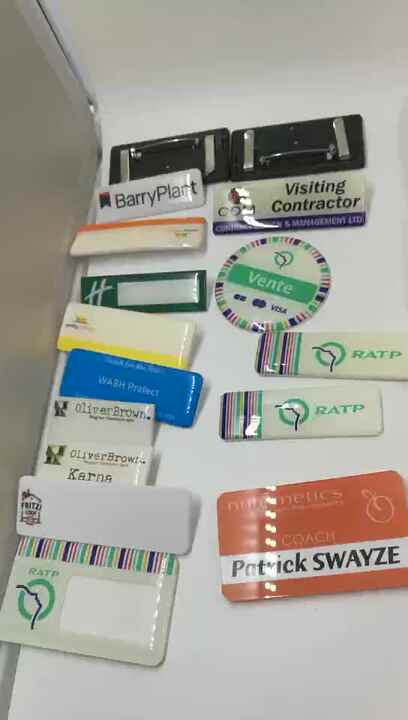 Custom Identification Changeable Reusable Magnetic Waiter Clothing ...