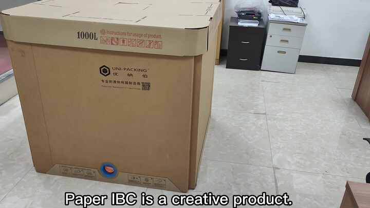 Collapsible Paper Ibc Container 1000 Liters Water Paint Packaging Box ...