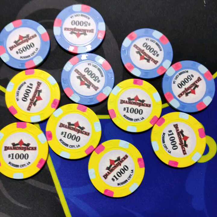 10g 39mm Ceramic Poker Chip Sublimation On Bothside With Aligned ...