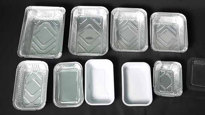 Rectangle 670ml Aluminum Food Container - Perfect for Baking