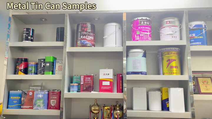 Customized White Mini Empty 4L Tin Pail for Paint