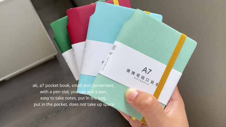 Custom Logo A6/A7PU Pocket Notebook - Mini & Convenient