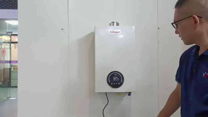 12L Tankless Gas Geyser - Instant Hot Water for Hotels & Homes
