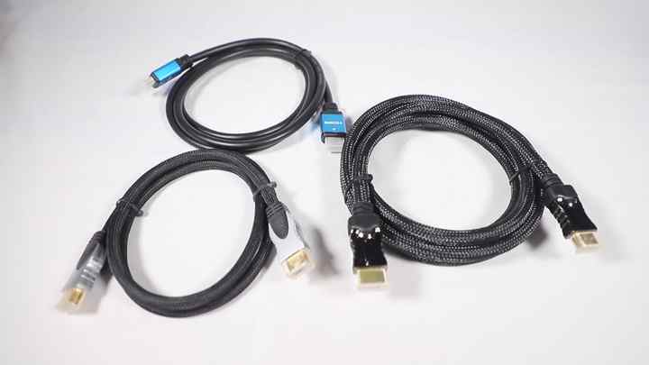 4K 60hz HDMI Cable - 5.5mm Diameter, Gold Plated Connectors