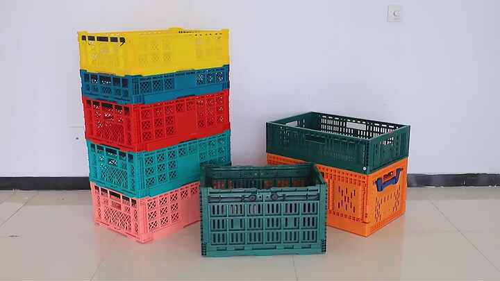 Durable Plastic Crates - Foldable & Recyclable Solutions