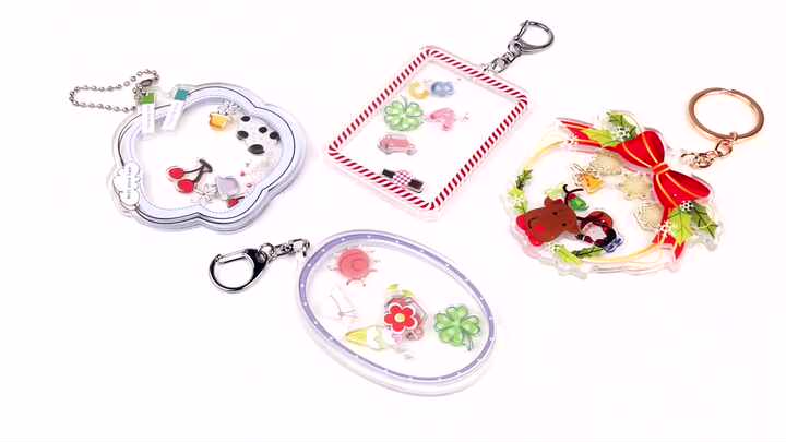 Custom Acrylic Shaker Charms - Eco-Friendly Promotional Gifts