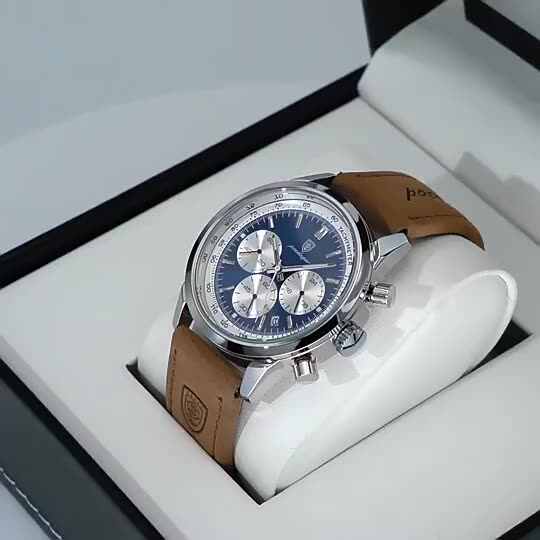 POEDAGAR 921 Luxury Man Watch - High Quality Waterproof Chronograph