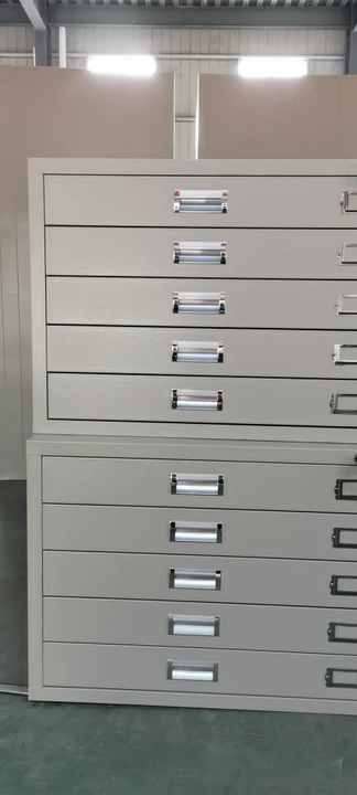 Metal A0 Paper Map Cabinet with 5 Drawers - Durable Steel Filing ...