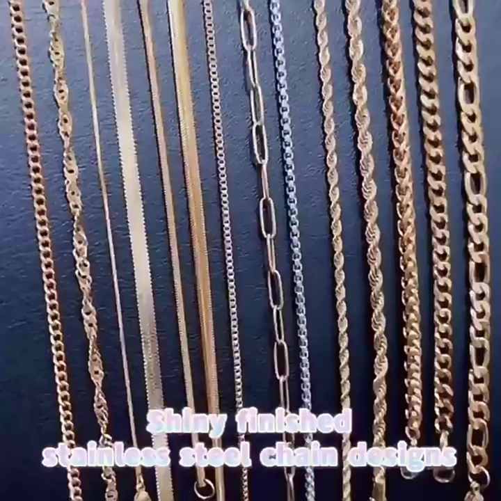 2mm 3mm 4mm 5mm Men Rope Chain Necklace Twisted Miani Cuban Chain ...