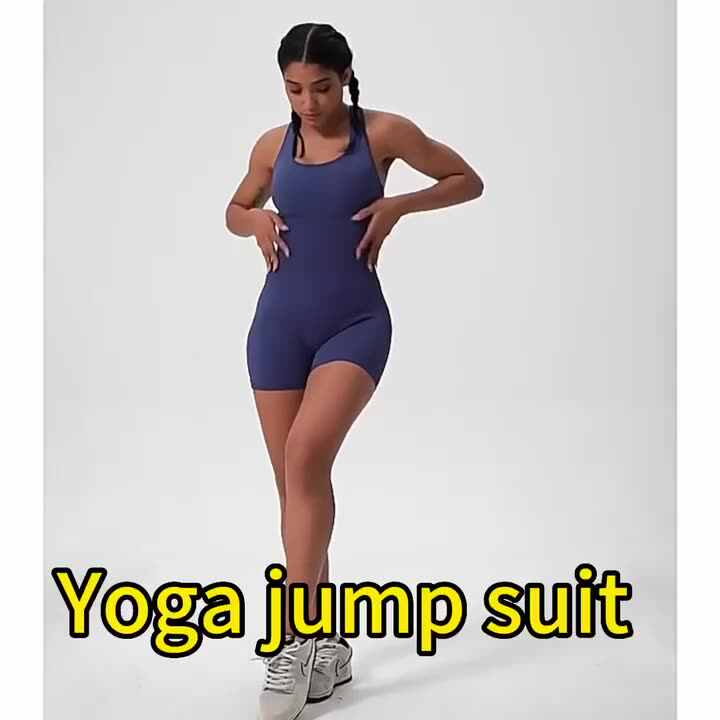 Running Workout One Piece Jump Suit Gym Wear