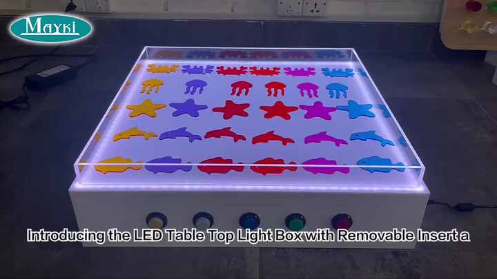 Sensory Light Table Children LED Mini Light Tray Interactive Toys for ...
