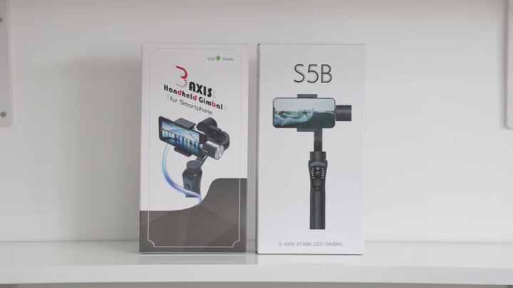 S5B 3-axis Handheld Gimbal Stabilizer for Action Camera Selfie Phone ...