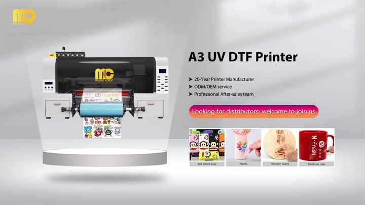 Hot Sale A3 Size Uv Dtf Printer Roll To Roll Ab Cold Transfer Film ...