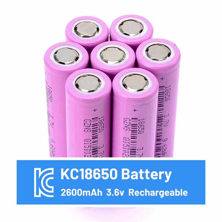 18650 Lithium Ion Battery 2600mAh Rechargeable Cells - OEM/ODM Available