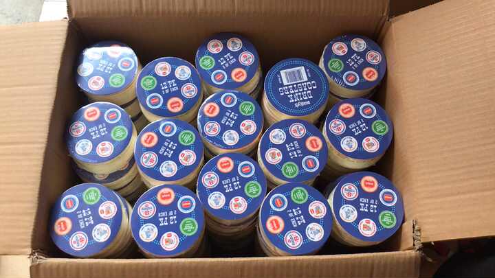 Custom 4" Round Pulp Board Coaster - Eco-Friendly & Stylish