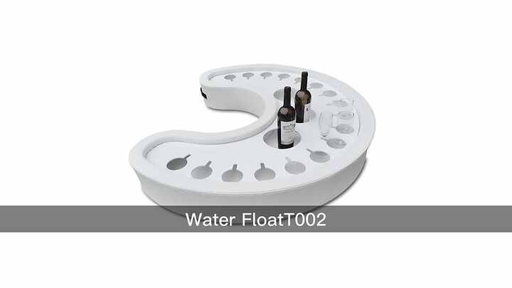 Eco-leather Swimming Pool bar Floating Table Pool Table with Dining Top ...