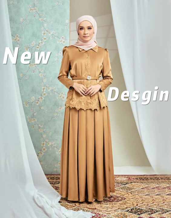 SIPO Eid Fesyen Modern Muslim Women Floral Embroidery Design Baju ...