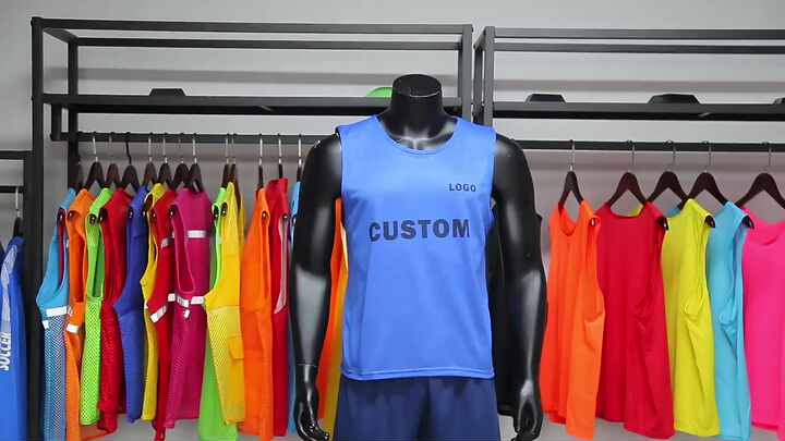 Customizable Soccer Training Vests - Quick Dry & Breathable