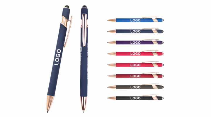 Promotional Custom Logo Metal Ballpoint Pens - Multi-Functional Soft ...