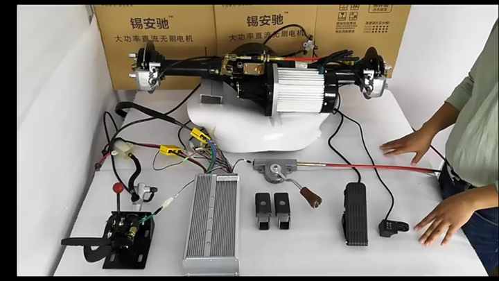 60/72V Brushless Electric Car Motor Conversion Kit & Rear Axle Assembly ODM