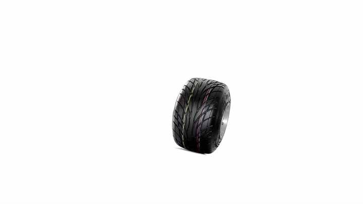 DURO DI-4012 Go-Kart Font Rain Tire 11x6.00-5
