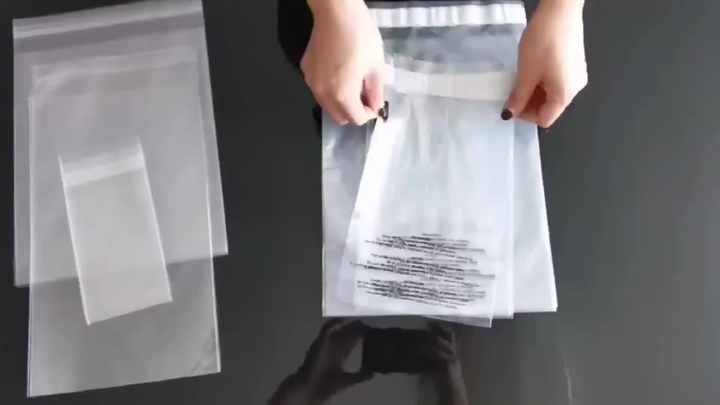 Custom 5 X 7 LDPE Self Adhesive Clear Poly Bags Plastic Suffocation ...