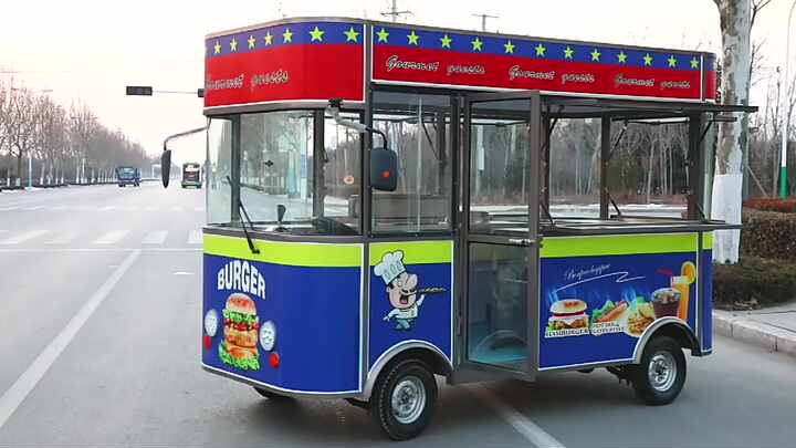 Oriental Shimao Customized Food Van Burger Food Bus Snack Machine Mini ...