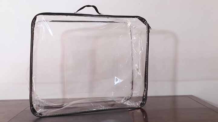Clear PVC Wire Bag with Zipper for Blanket and Quilt