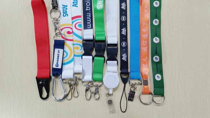 Custom Printed Neck Polyester Lanyard with Logo Free Sample
