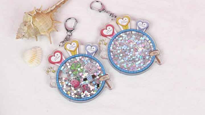 Custom Keychains - Personalized Acrylic Shaker Charms