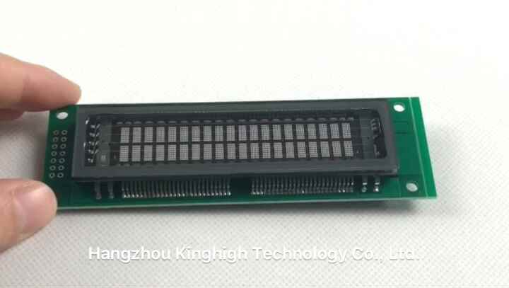 20x2 VFD Display HLD202S8J01 LCD Module - Green, 800 cd Brightness, 1 ...