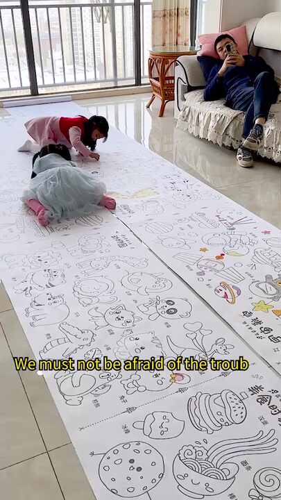 YSR Drawing Paper - Large Colorful Rolling Paper for Kids