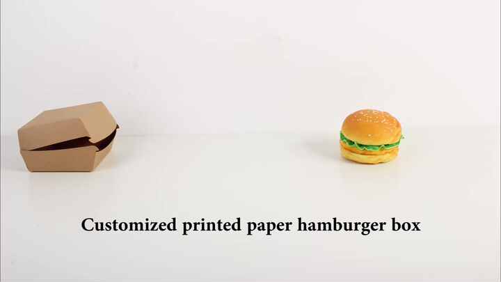Custom Printed Chicken Nuggets Box - Biodegradable Kraft Paper