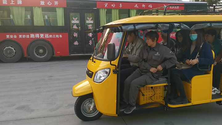 Mini Bus Tricycle - Fuel Powered Motor for Passenger Transport