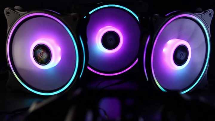 SNOWMANARGB PC Case Fans with Silent Operation and Syncable RGB ...