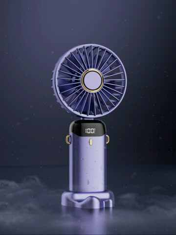 Usb Rechargeable Small Pocket Handheld Long Lasting Desk Fan Air ...