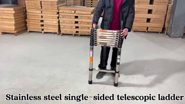 aluminum folding ladder 3.8m Thickened material straight ladder ...