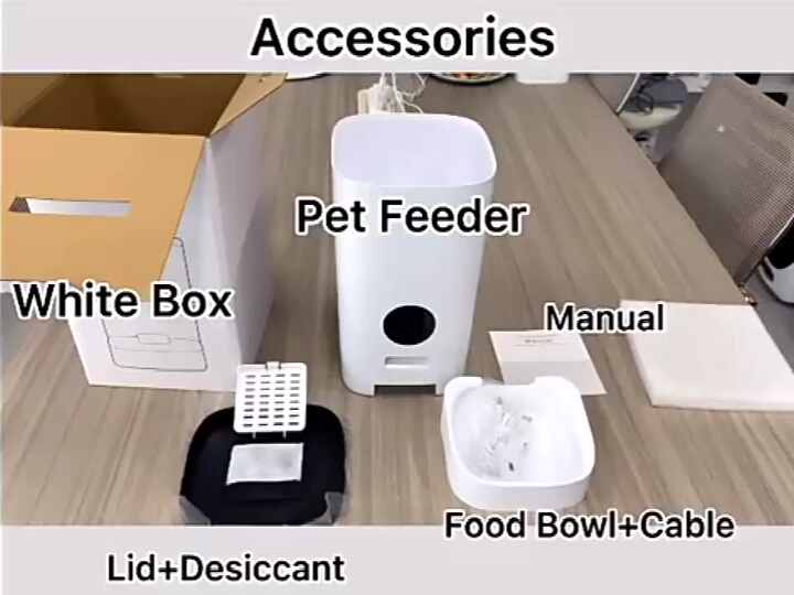 4L Tuya Wifi Mobile App Control Microchip ABS Dog Food Dispenser