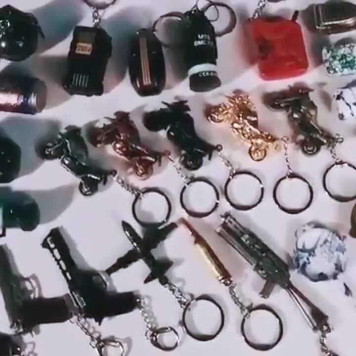 Custom Mini Metal Shooting Gun Model Keychain Pendant Key Ring Pendant ...