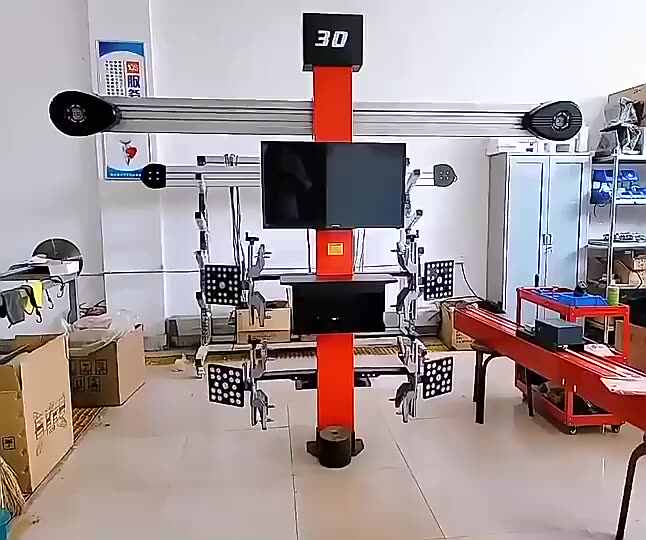 Auto 3D Four Wheel Alignment Equipment - 4 Post Car Elevator Tire ...