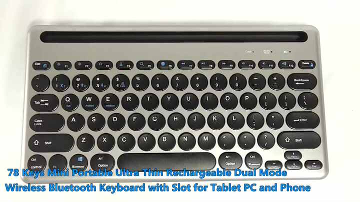 Hot Selling Mini 78 Keys Computer Keyboard Slim Portable Rechargeable ...