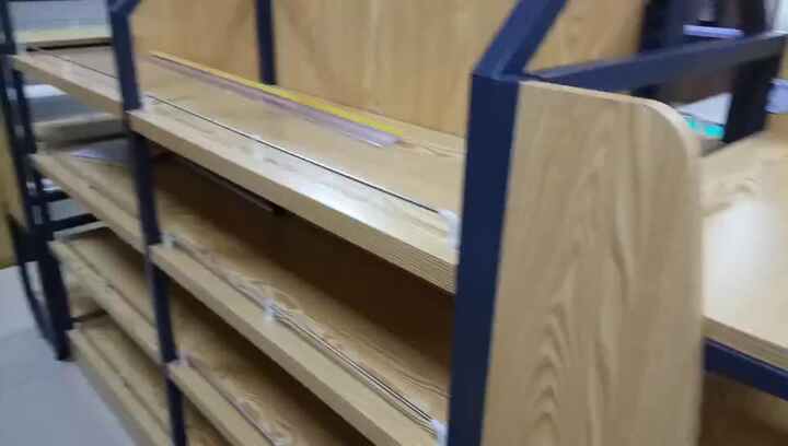 Retail Store MDF Wood Shelving - Supermarket Display Solutions