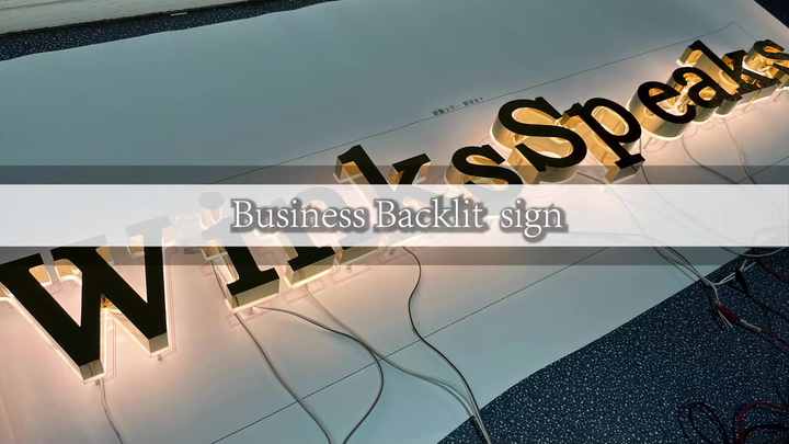 3d Light up letters logo custom advertising wall led letters backlit ...