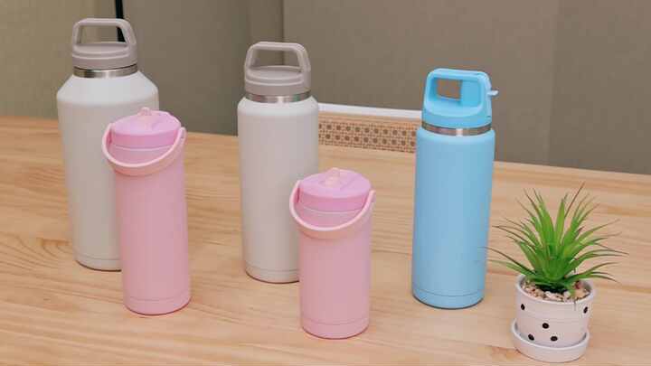 Everich vacuum insulated water bottles Double wall stainless steel ...