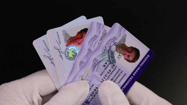 Customized Transparent Polycarbonate ID Card Hologram Overlay with UV ...