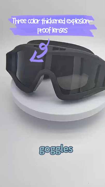 Professional Goggles Tactical Sunglasses with Glasses 3 Lens Kit ...
