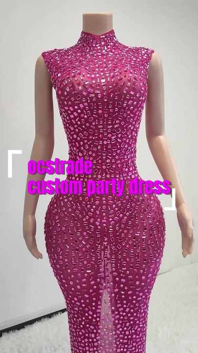 Ocstrade Evening Dresses - Elegant Rhinestone Studded Gowns