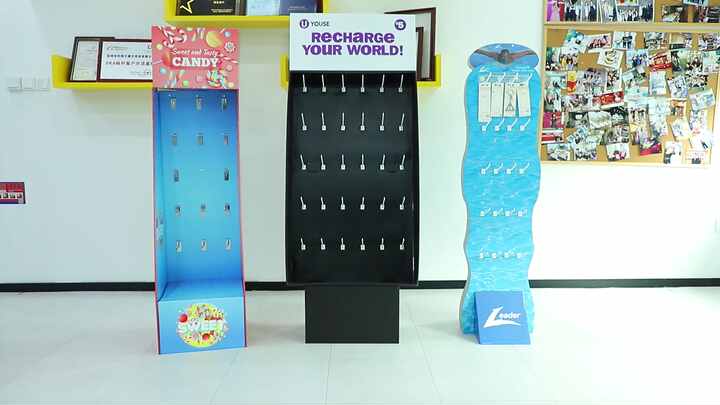 Customized Pegboard Hook Hanger for Cardboard Display Stand